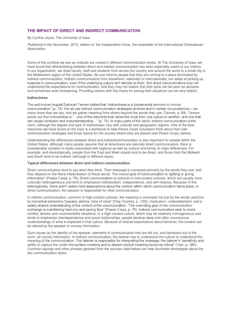 Navigating Communication Styles | PDF | Nonverbal Communication ...