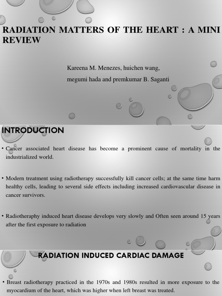 Radiation Matters of The Heart | PDF | Radiation Therapy ...