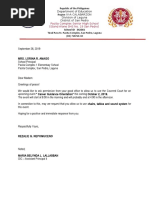 Venue Request Letter for Seminar Use | PDF