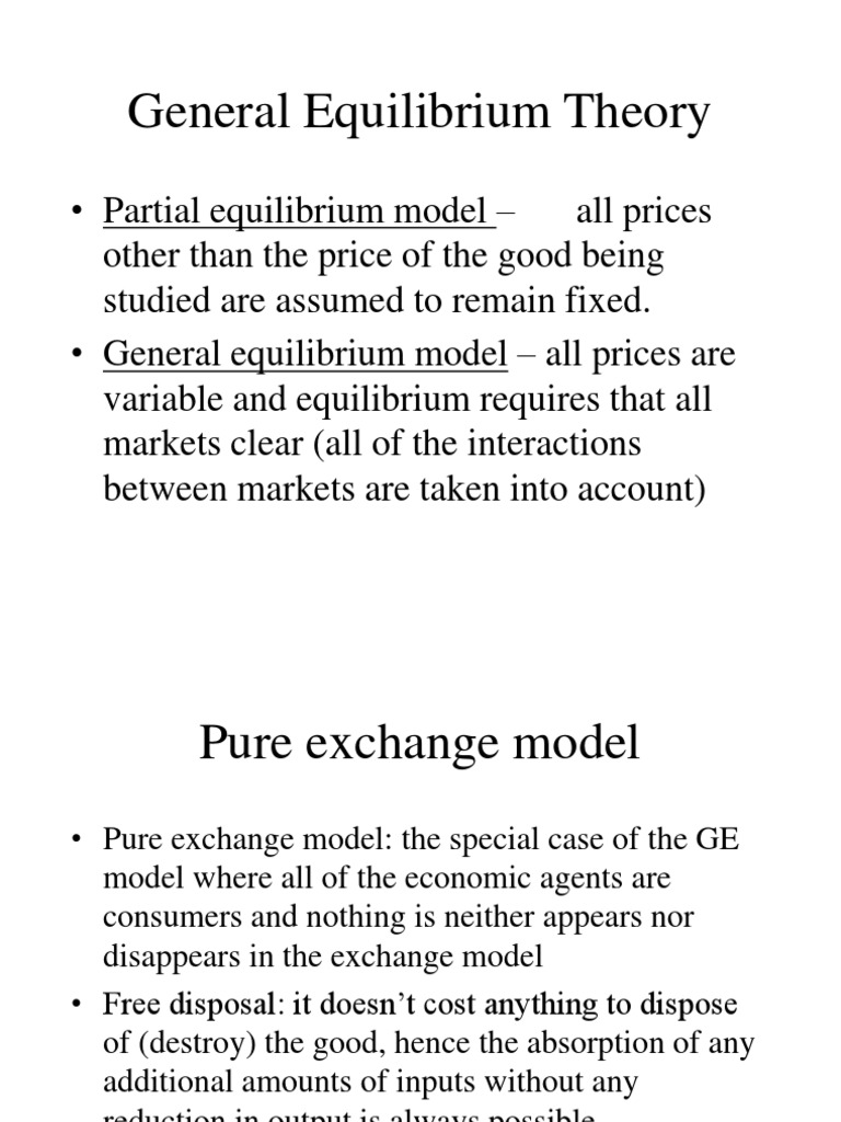 Partial General | PDF | General Equilibrium Theory | Pareto Efficiency