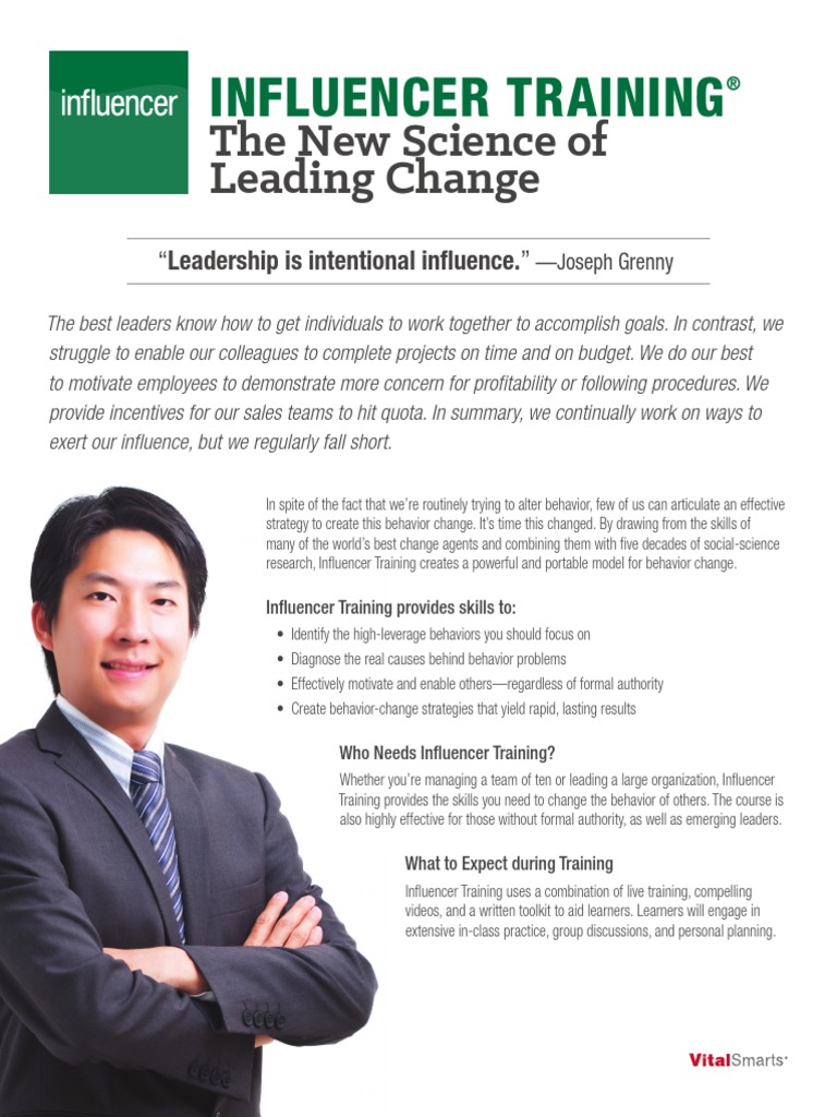 Influencer Training Overview | PDF | Leadership | Behavior