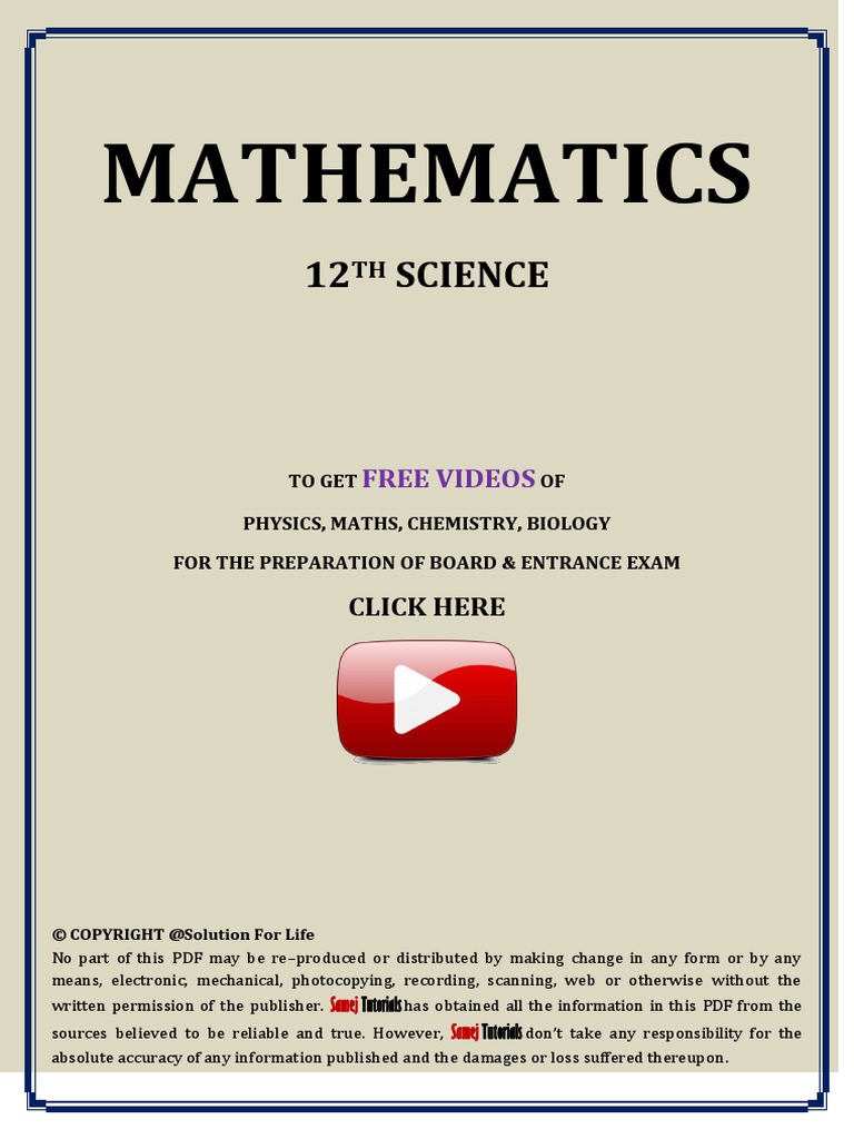 Mathematics: 12 Science | PDF | Mathematical Analysis | Analysis