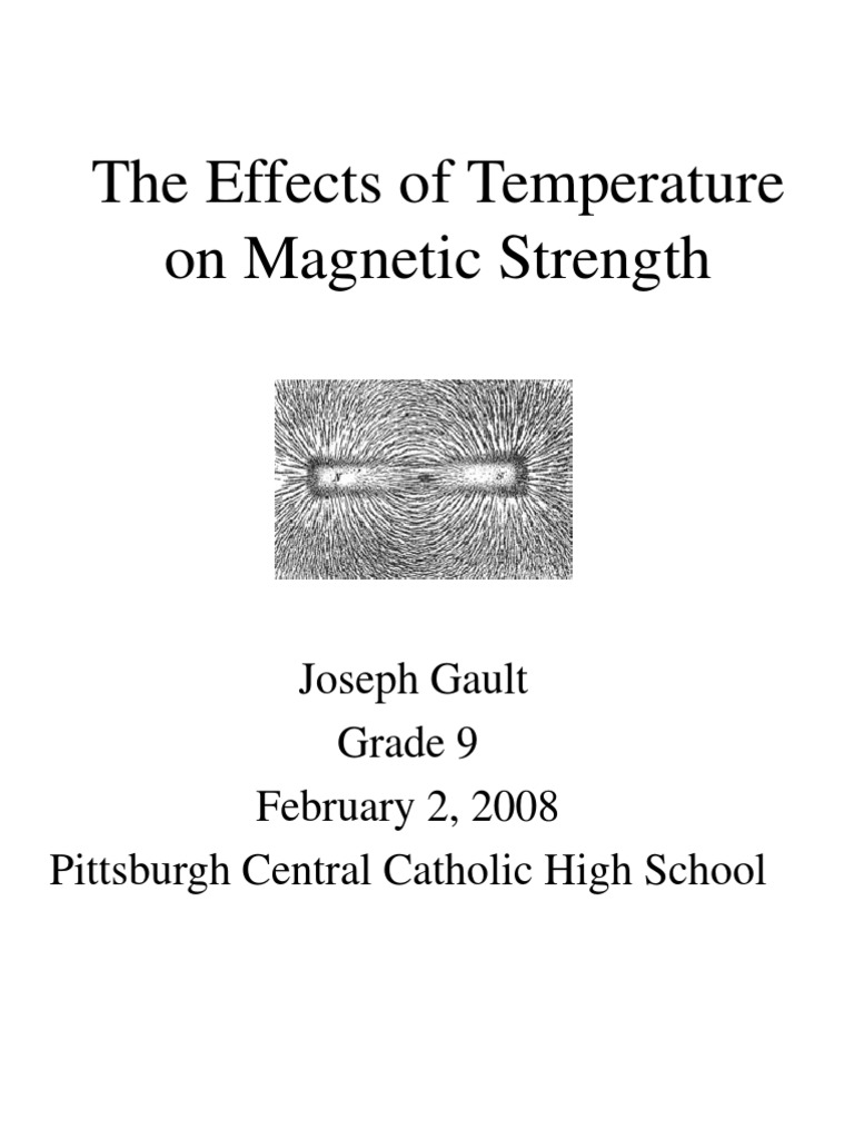 Temperature Effects on Magnet Strength | PDF | Magnet | Loudspeaker