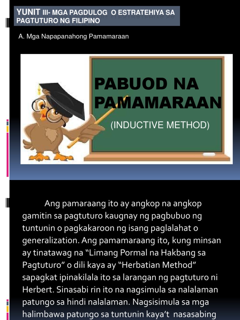 Paraang pabuod