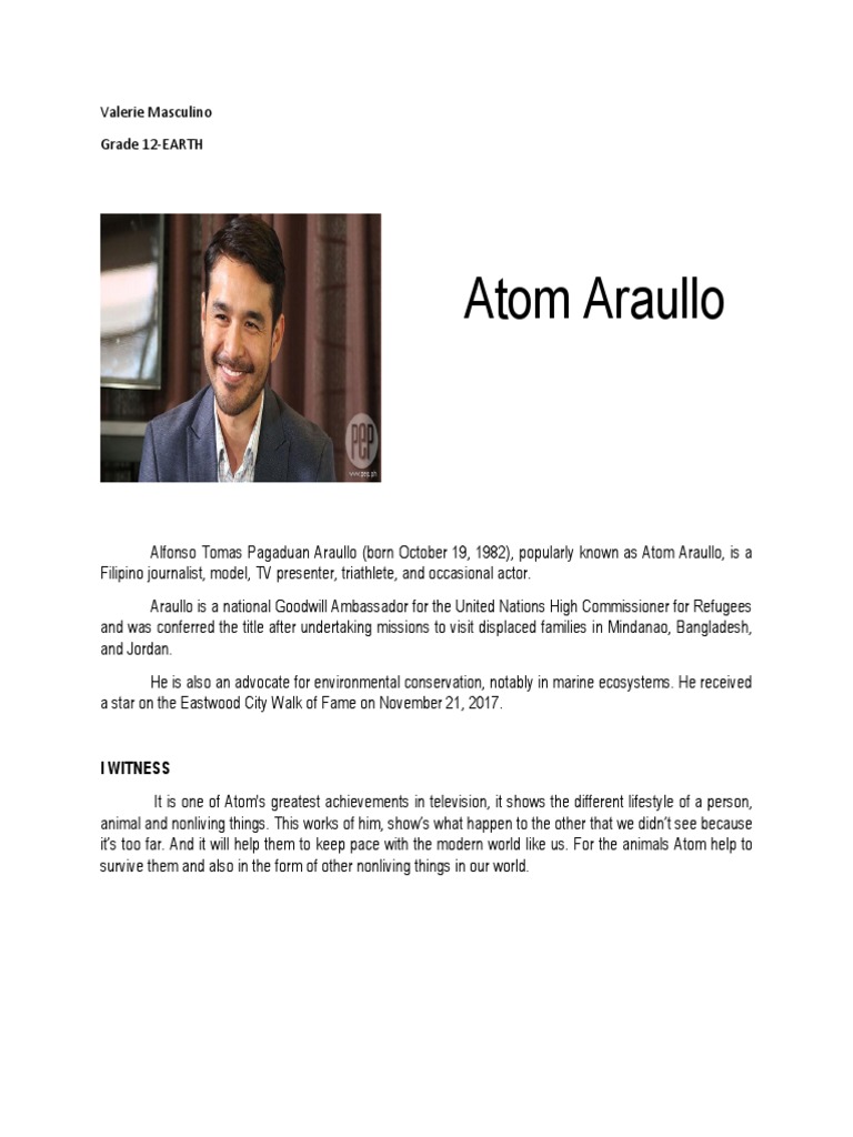 Atom Araullo: Advocate & Journalist | PDF
