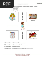 Mga Simbolo Sa Mapa - Worksheet | PDF