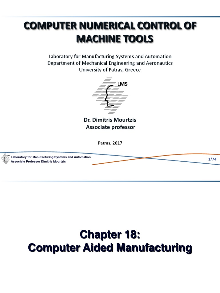 Chapter 18 Computer Aided Manufacturing Pdf Pdf Numerical Control