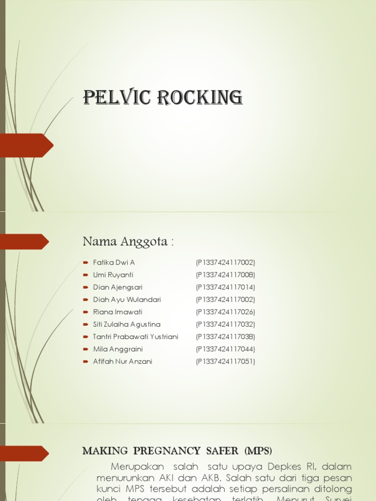 Pelvic Rocking | PDF