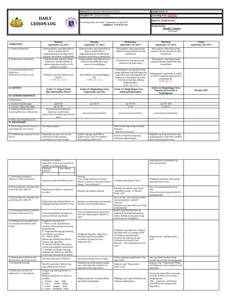 Cot Fil Q2 - Klaster | PDF