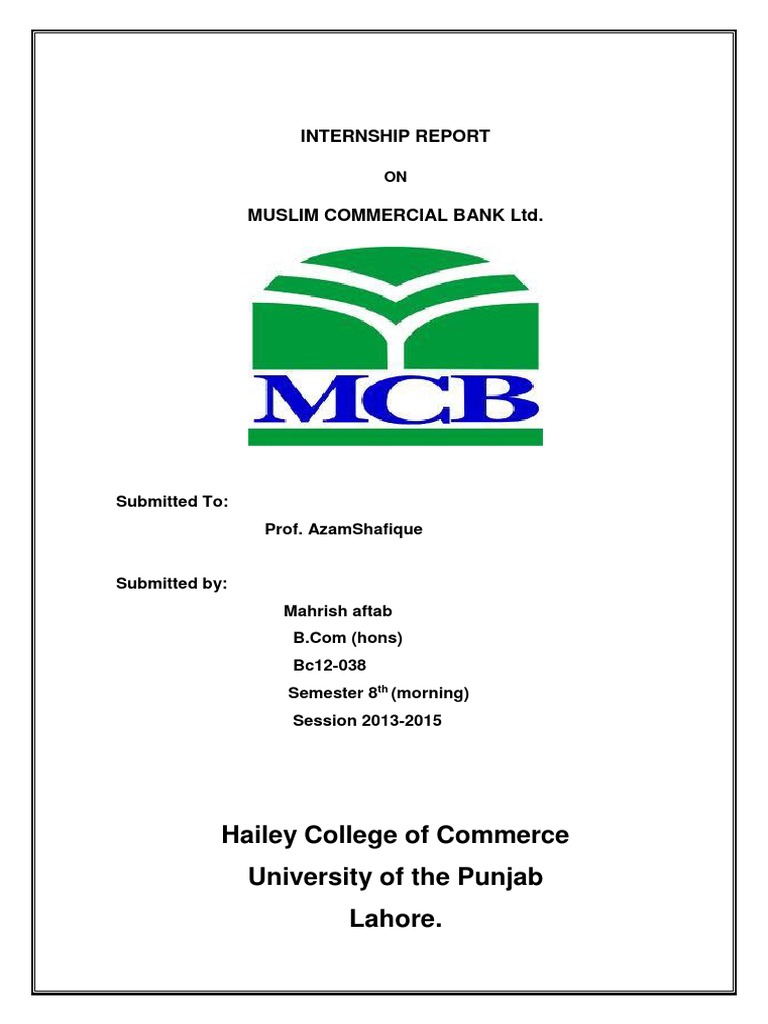 MCB Bank Organizational Structure Overview | PDF | Cheque | Deposit Account
