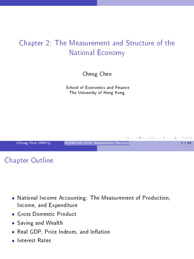 Chapter 2: The Measurement and Structure of The National Economy | PDF ...