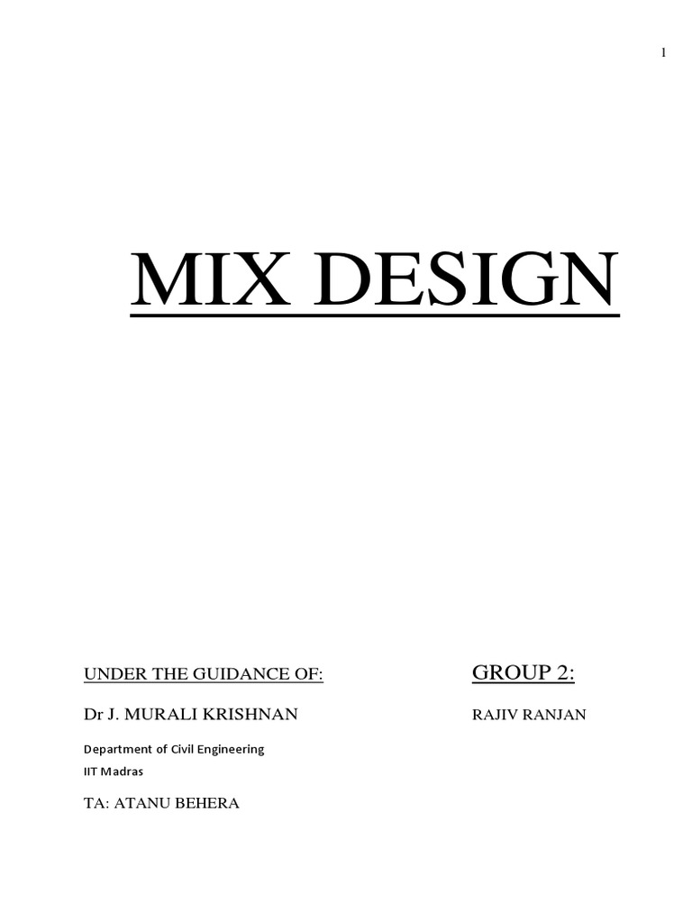Mix Design Specification | PDF | Density | Asphalt
