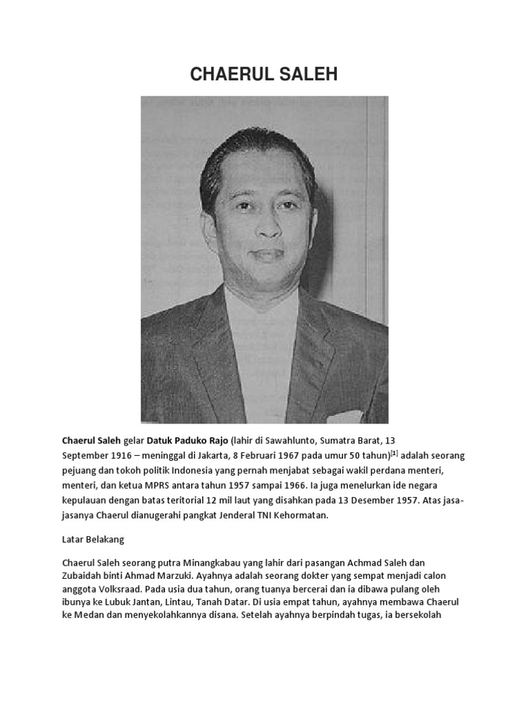 Chaerul Saleh | PDF