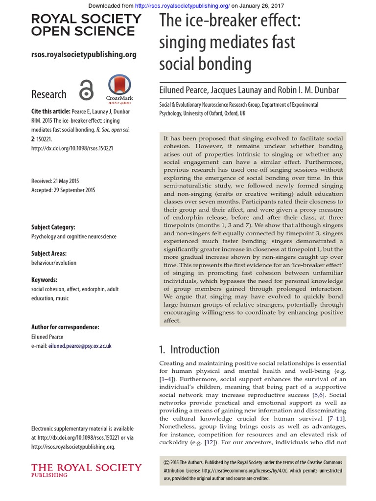 Singing Paper | PDF | Social Group | Singing