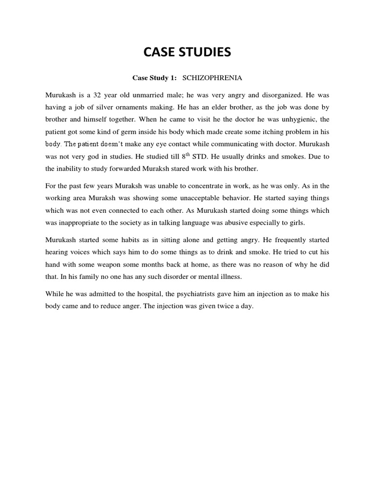 Case Studies | PDF | Borderline Personality Disorder | Human Diseases ...