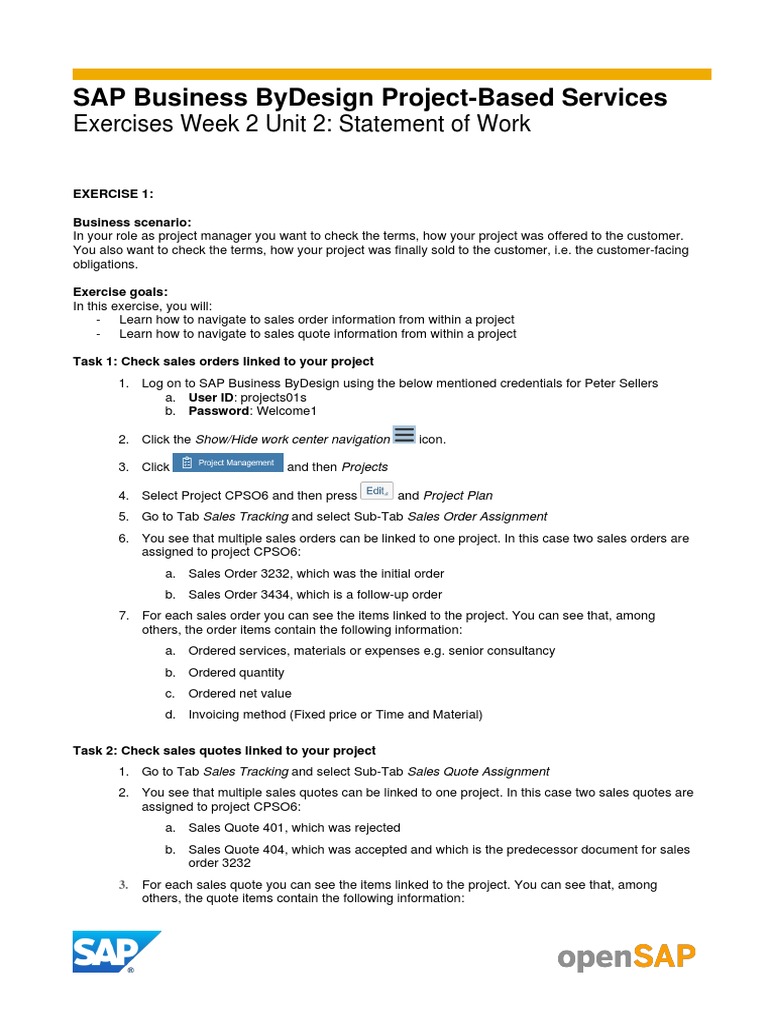 OpenSAP Byd5 Week 2 Unit 2 Additional Exercise | PDF | Areas Of Computer Science | Business