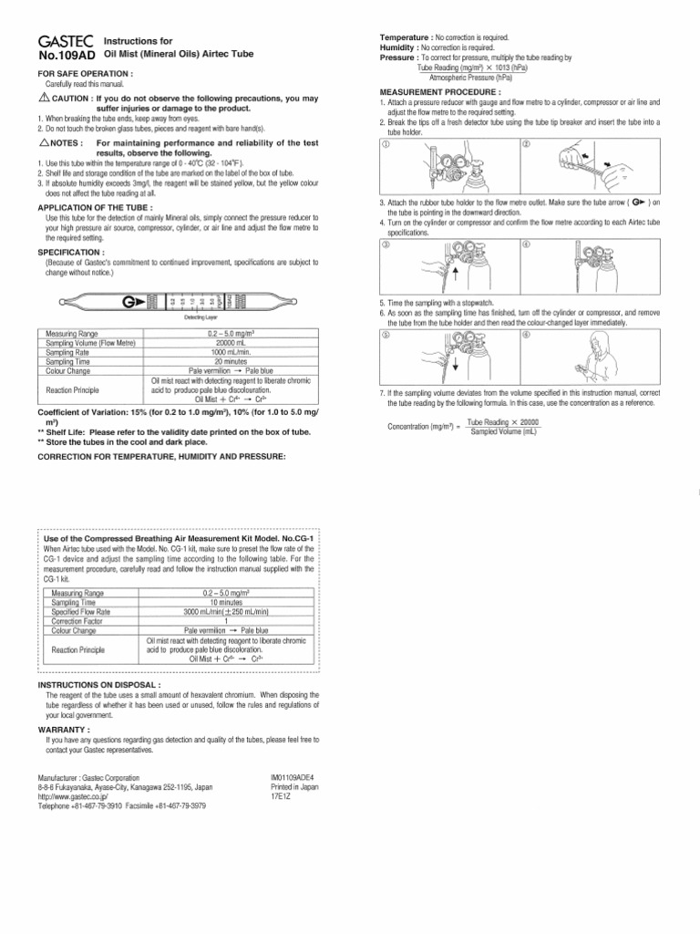 109AD - Oil - Instructions | PDF