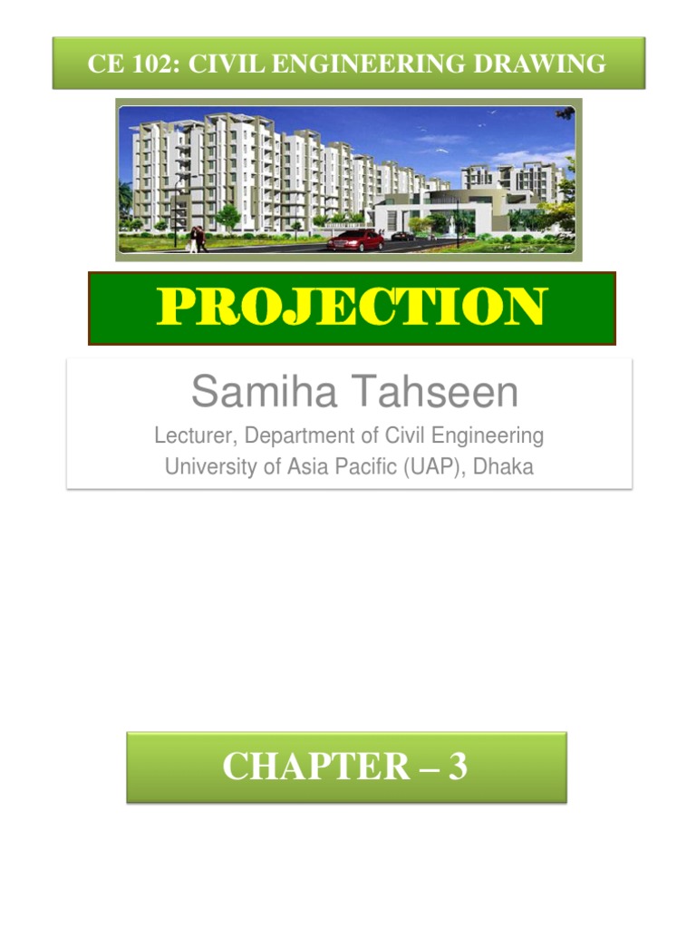 Chapter 3 (Projection) | PDF | Drawing | Technical Drawing