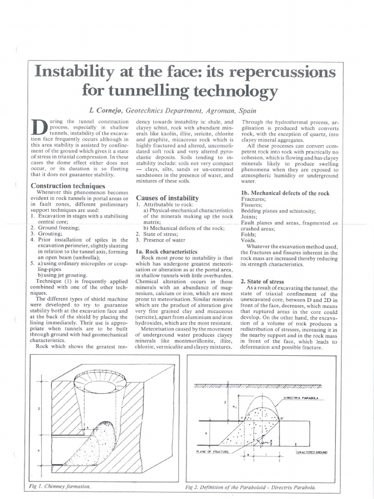 Correjo Tamez Tunnel Face Stability | PDF
