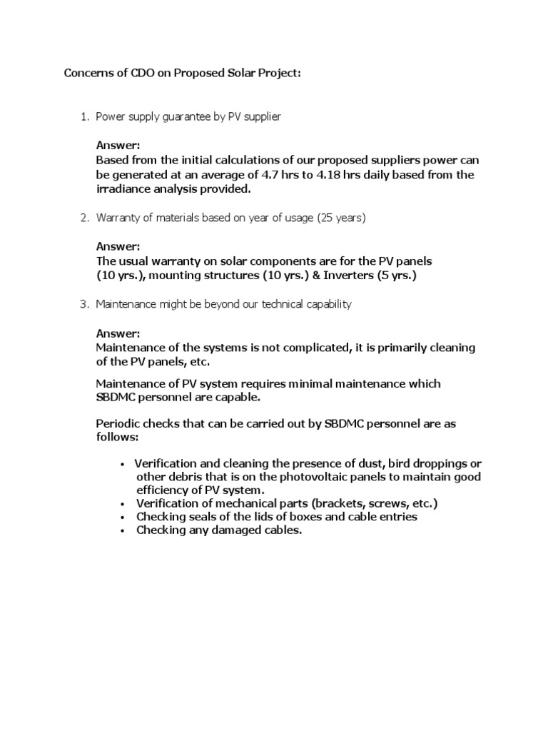 Power Supply Guarantee by PV Supplier | PDF | Photovoltaics ...