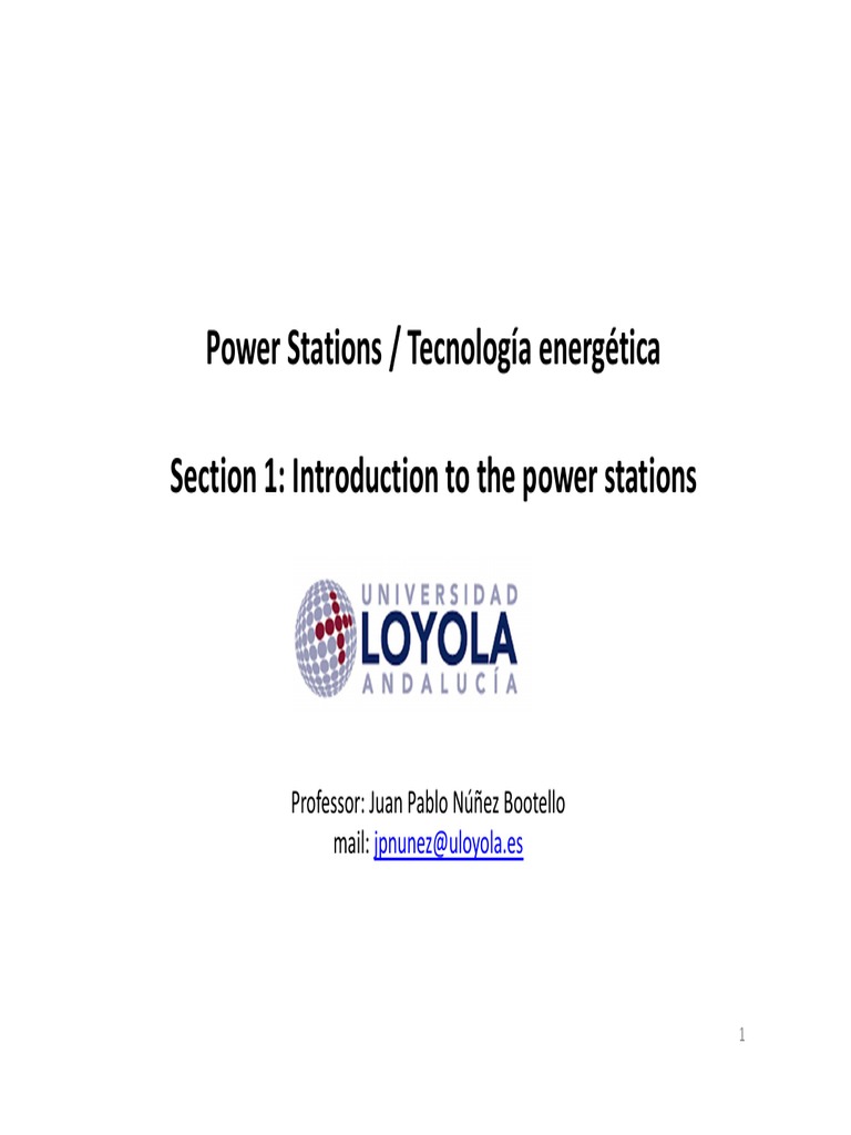 Overview of Power Stations and Energy Systems | PDF | World Energy ...