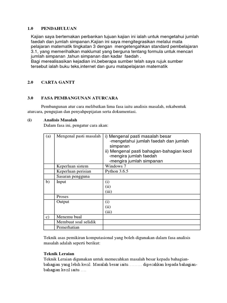 Format ASK Projek | PDF