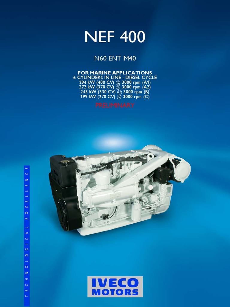 N60 ENT M40 Marine Diesel Engine Specs | PDF | Diesel Engine | Turbocharger