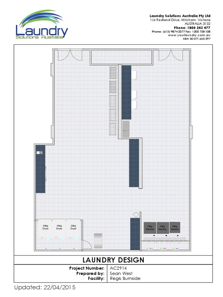 Regis Burnside Laundry - 17-04-15 | PDF | Washing Machine | Clothes Dryer