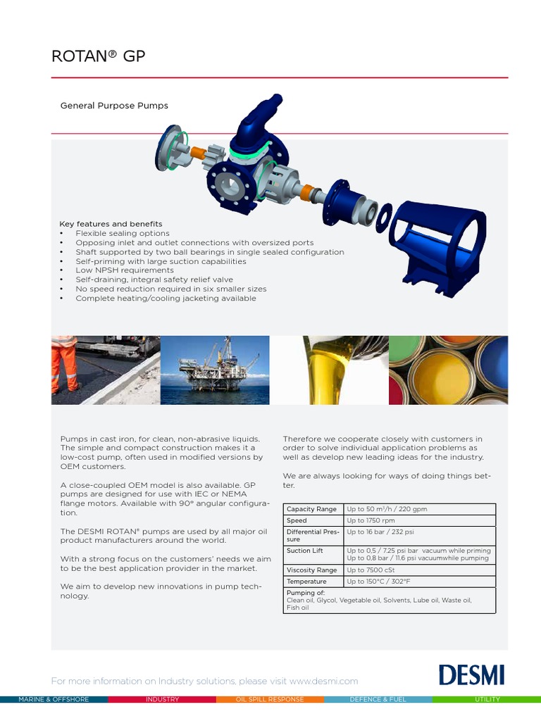 GP Leaflet PDF | PDF | Pump | Viscosity