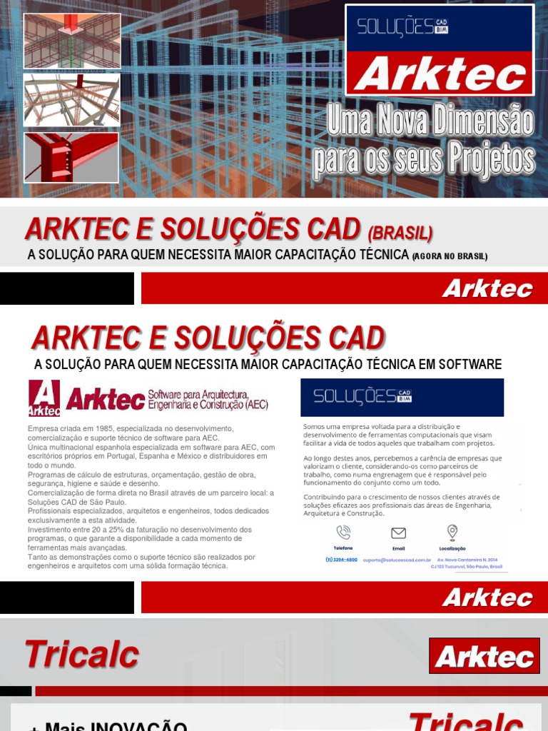 Soluções CAD e Tricalc no Brasil | PDF | BIM | Inovação