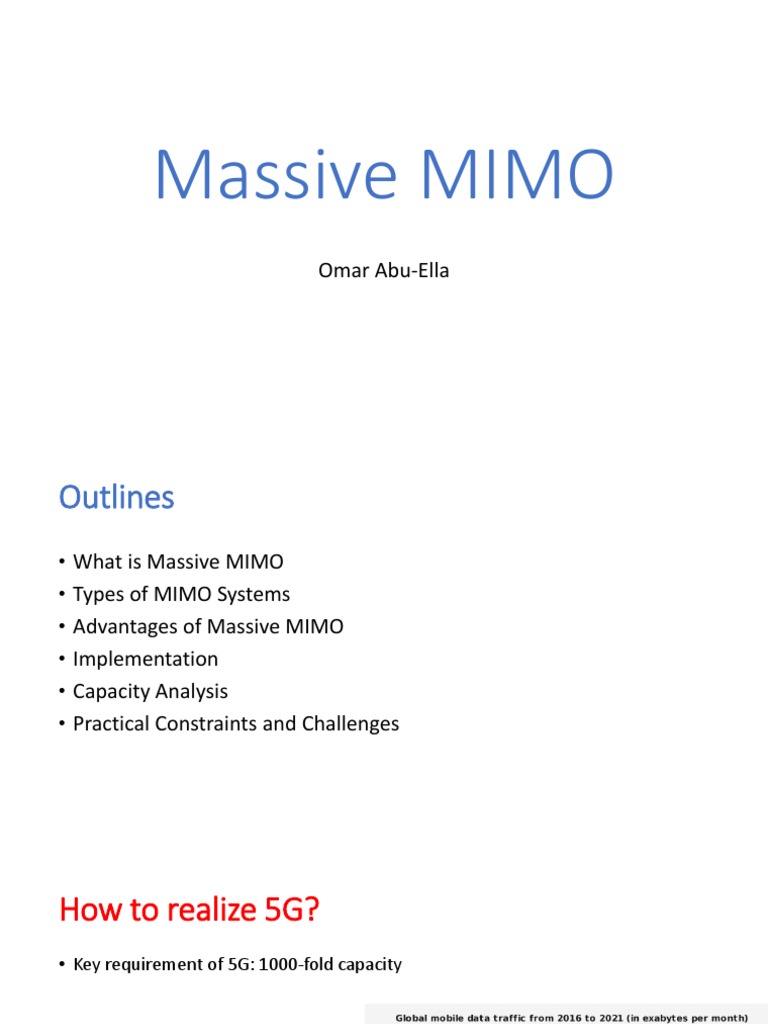 Massive MIMO: Omar Abu-Ella | PDF | Mimo | Broadcasting