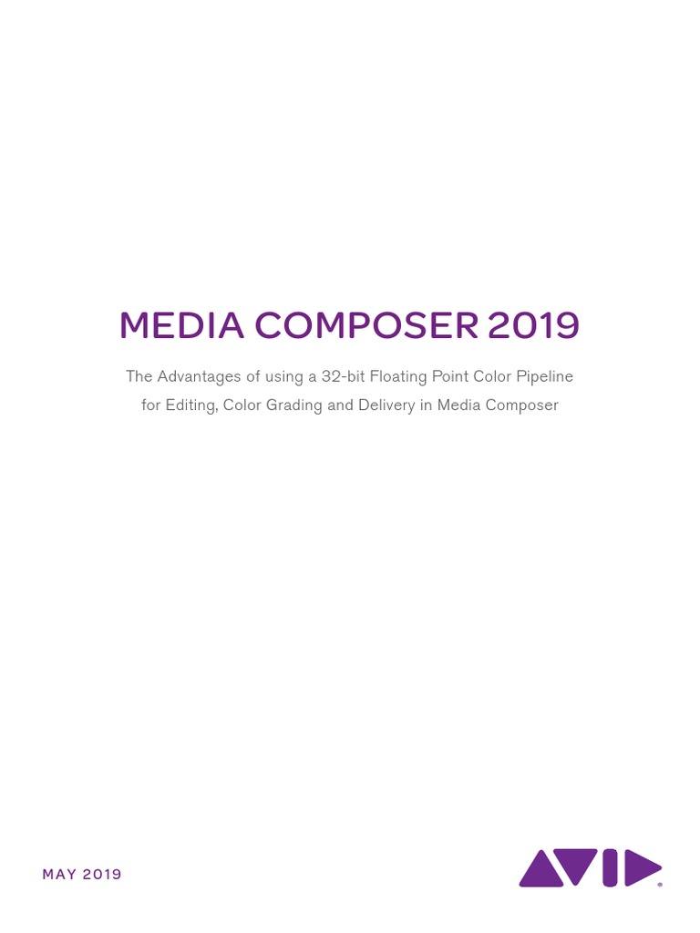 Avid Media Composer 2019 Tech Paper Final | PDF | Media Formats | Imaging