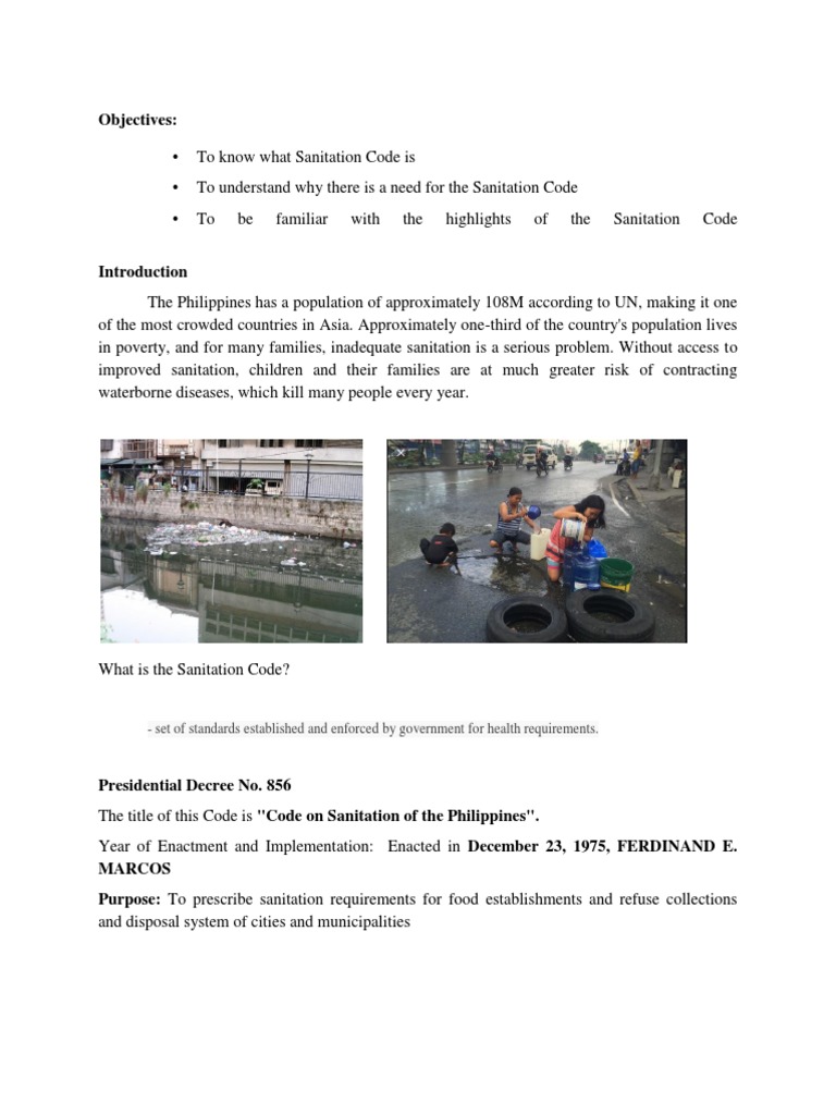 Objectives:: - Set of Standards Established and Enforced by Government ...