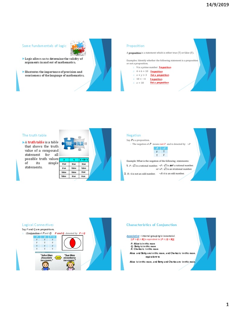 2 Mathematical Languages and Symbols Part 2 | PDF | Numbers | Logical ...