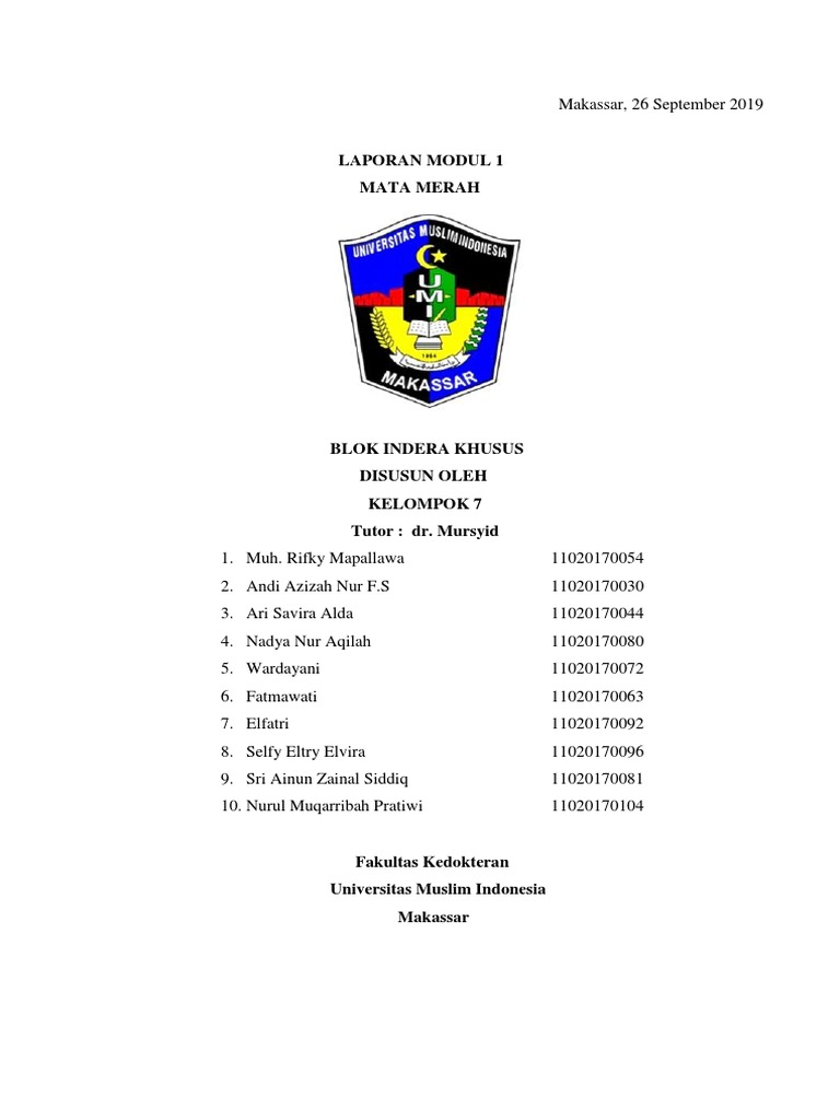 Laporan PBL Modul 1 | PDF