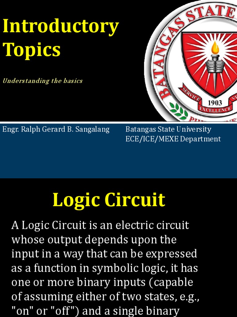 Logic Circuit and Switching Theory - 1 Introduction To Logic Circuits PDF | PDF | Binary Coded ...