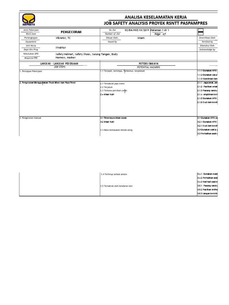 Jsa Pengecoran Ok | PDF