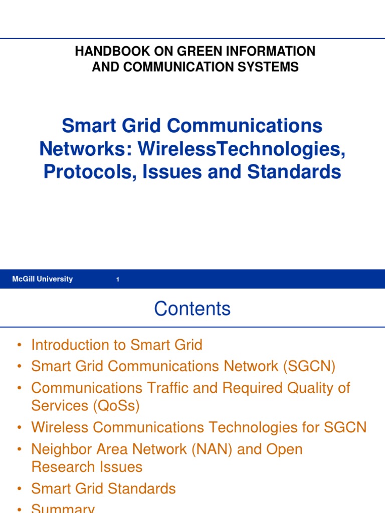 Smart Grid Wireless Communication | Download Free PDF | Smart Grid ...