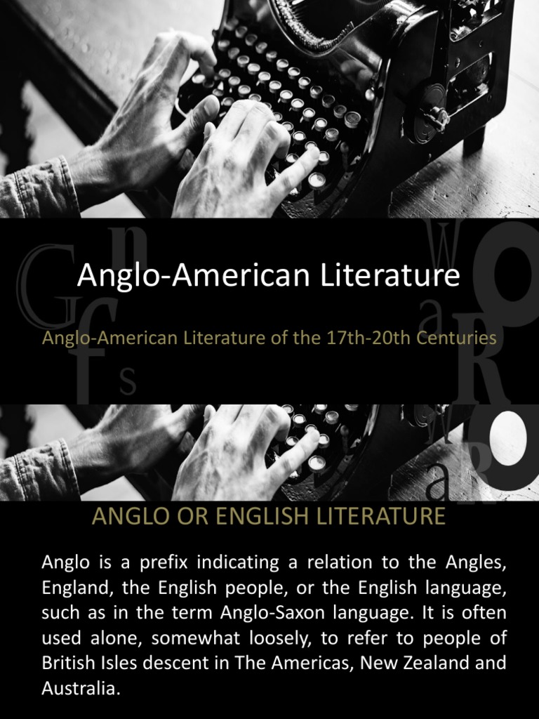 Anglo-American Literature of The 17th-20th Centuries | PDF | English ...