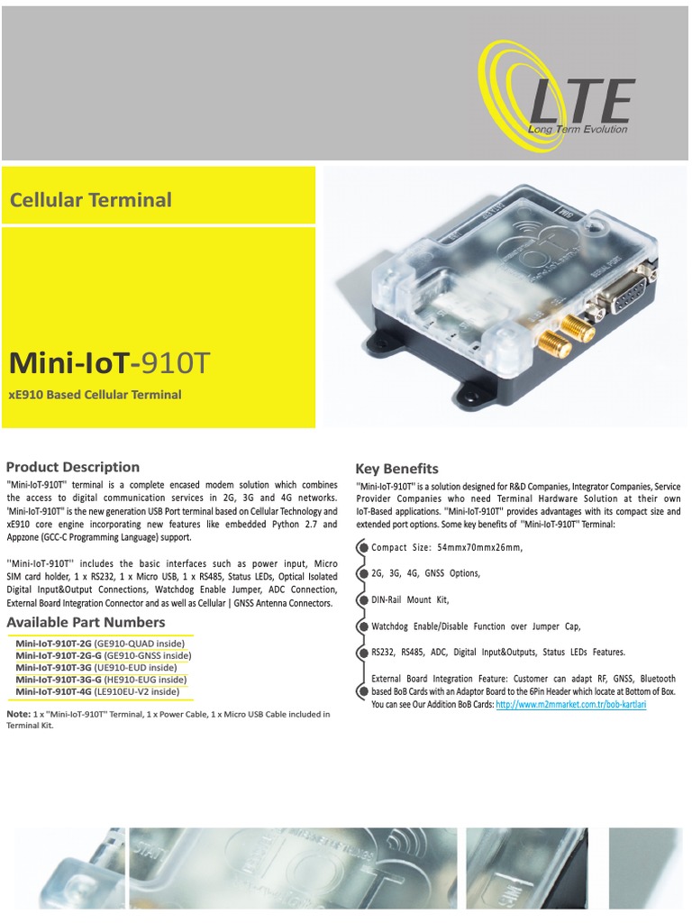 Mini-IoT 910T v1 2 | PDF | Usb | Physical Layer Protocols