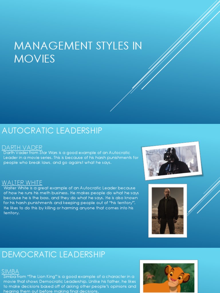 Management Styles in Movies | PDF