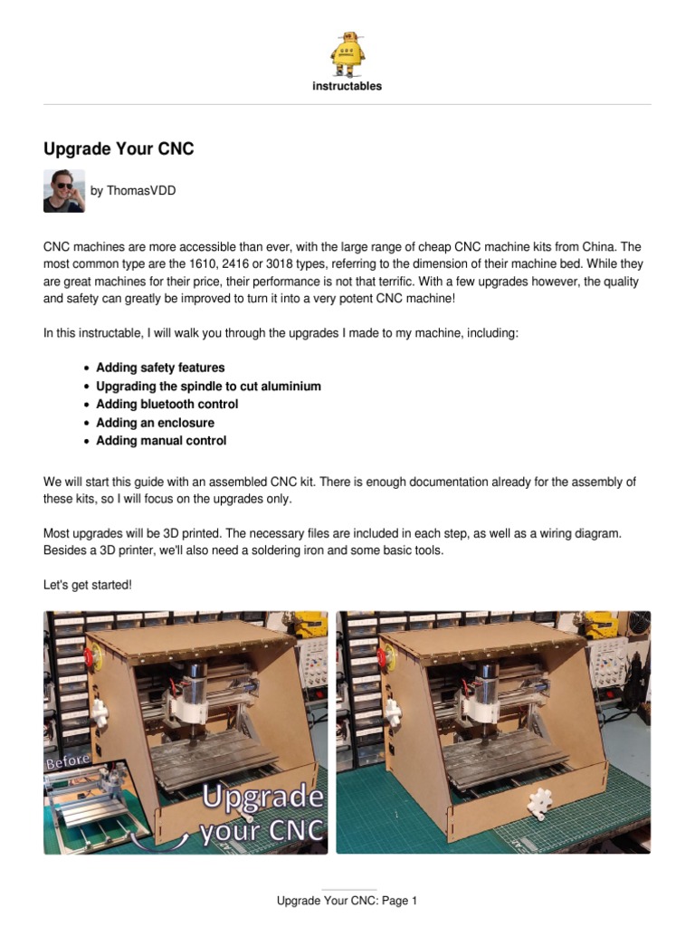 3018 Cnc Upgrades Pdf Numerical Control Printed Circuit Board