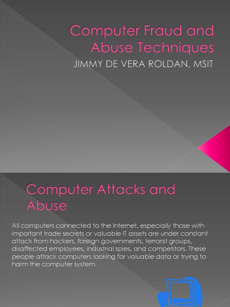 Computer Fraud and Abuse Techniques | Download Free PDF | Malware | Computer Virus