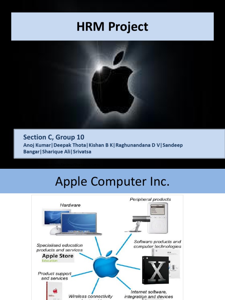 Apple Computer Inc HRM Project | PDF | Recruitment | Human Resource ...