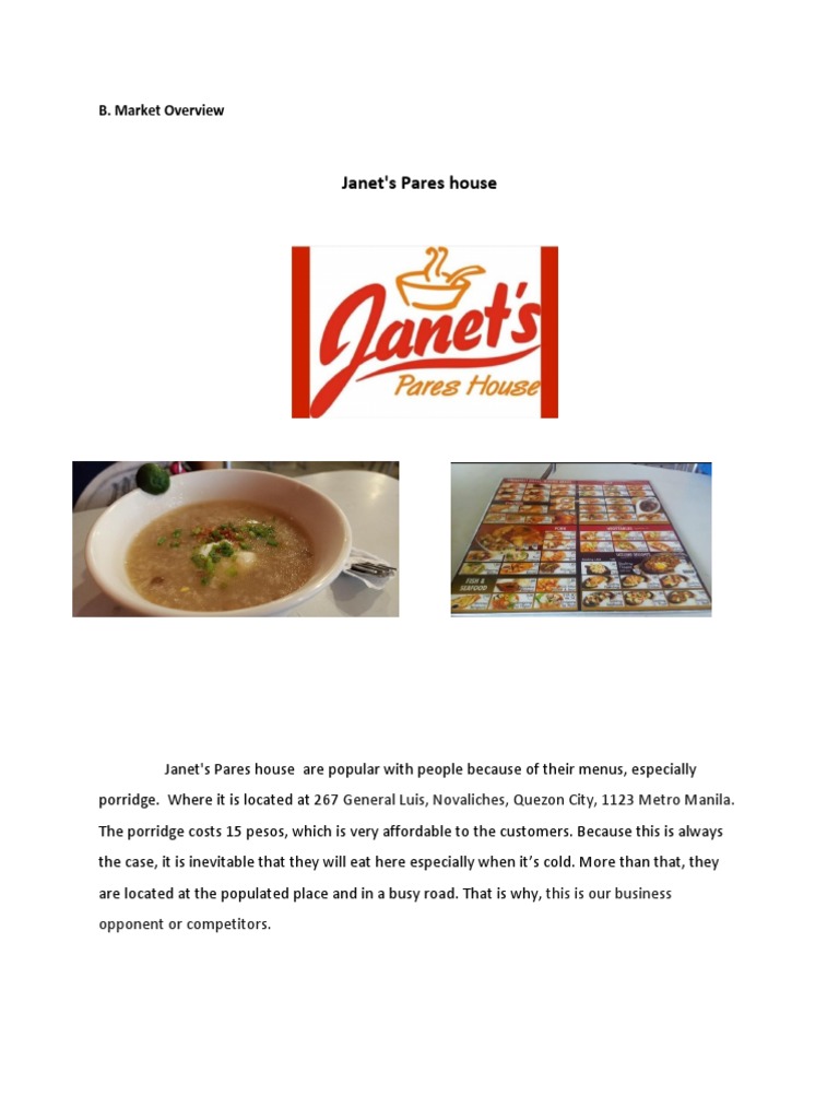Janet's Pares House Overview | PDF