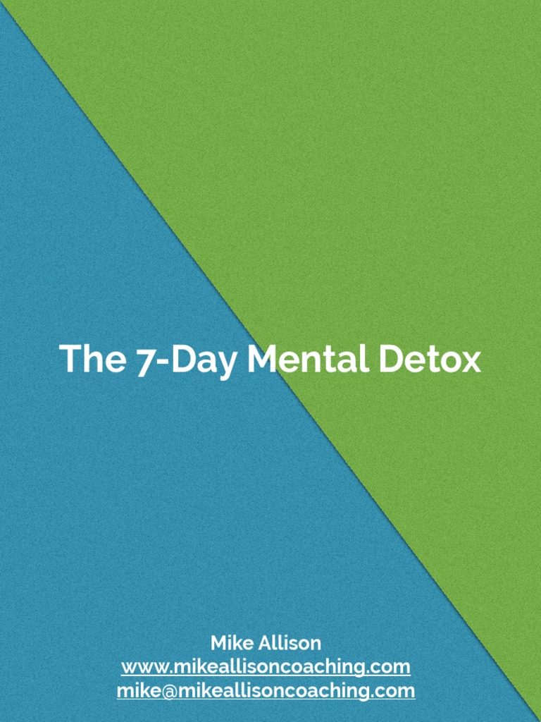 7 Day Mental Detox | PDF | Thought | Anger