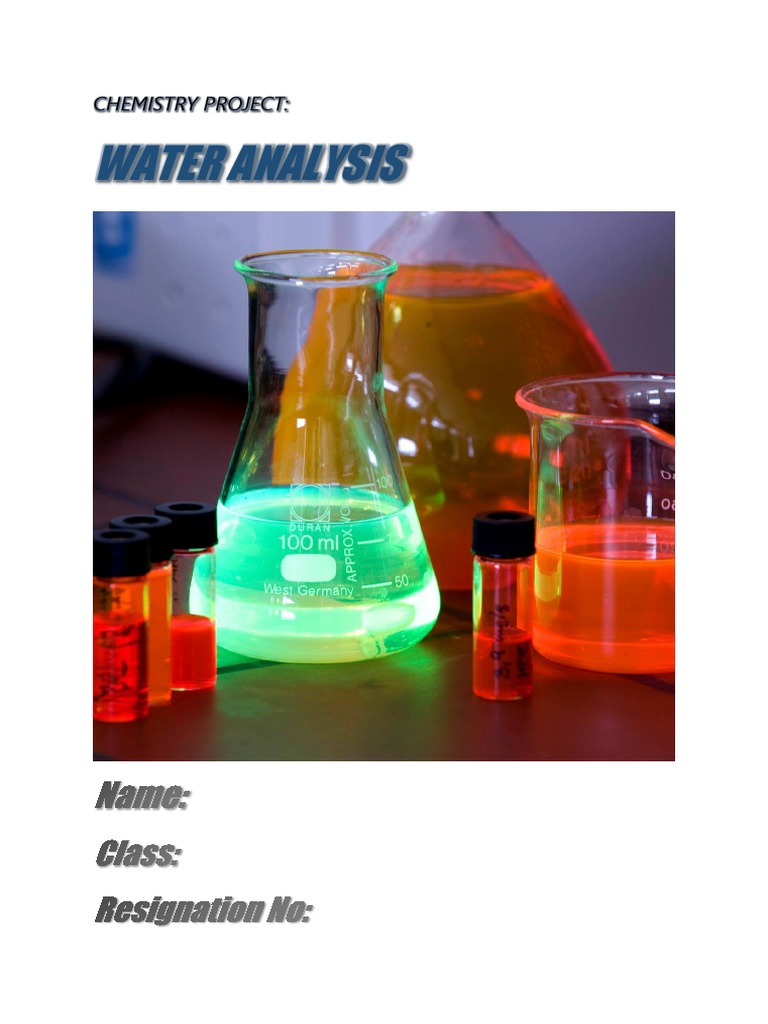 Water Analysis: Chemistry Project | PDF