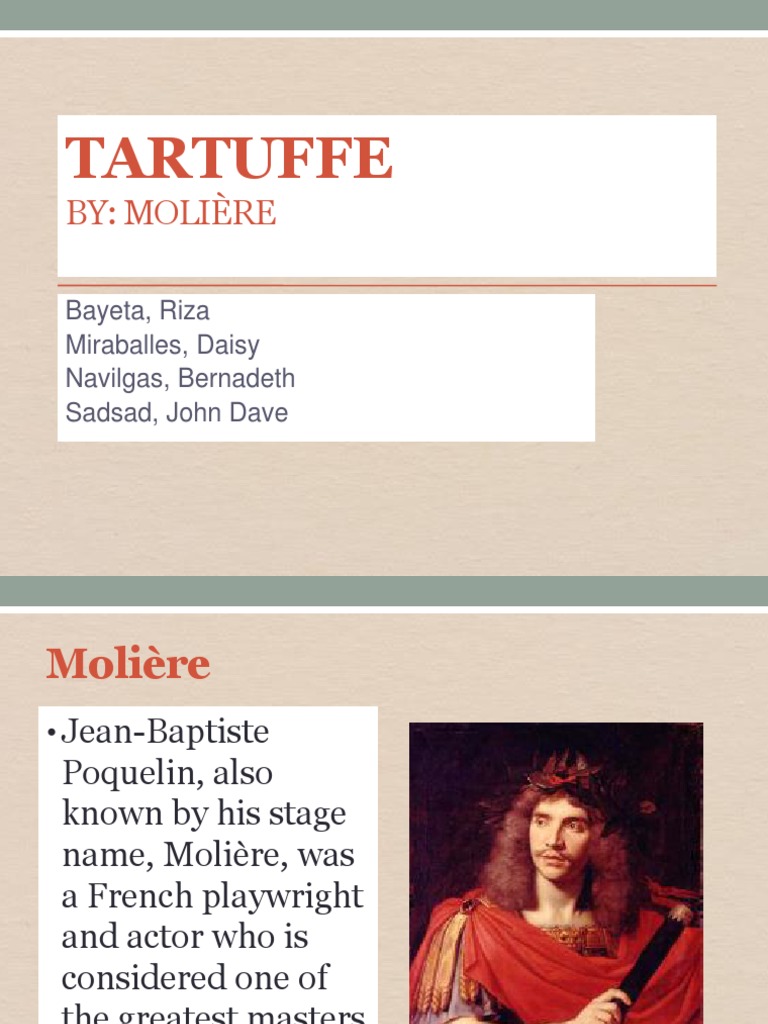 Tartuffe: By: Molière | PDF
