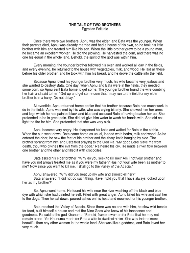 The Tale of Two Brothers | PDF