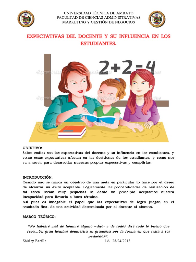Ejemplos De Expectativas En El Aula TPACK: Un Modelo Para Los